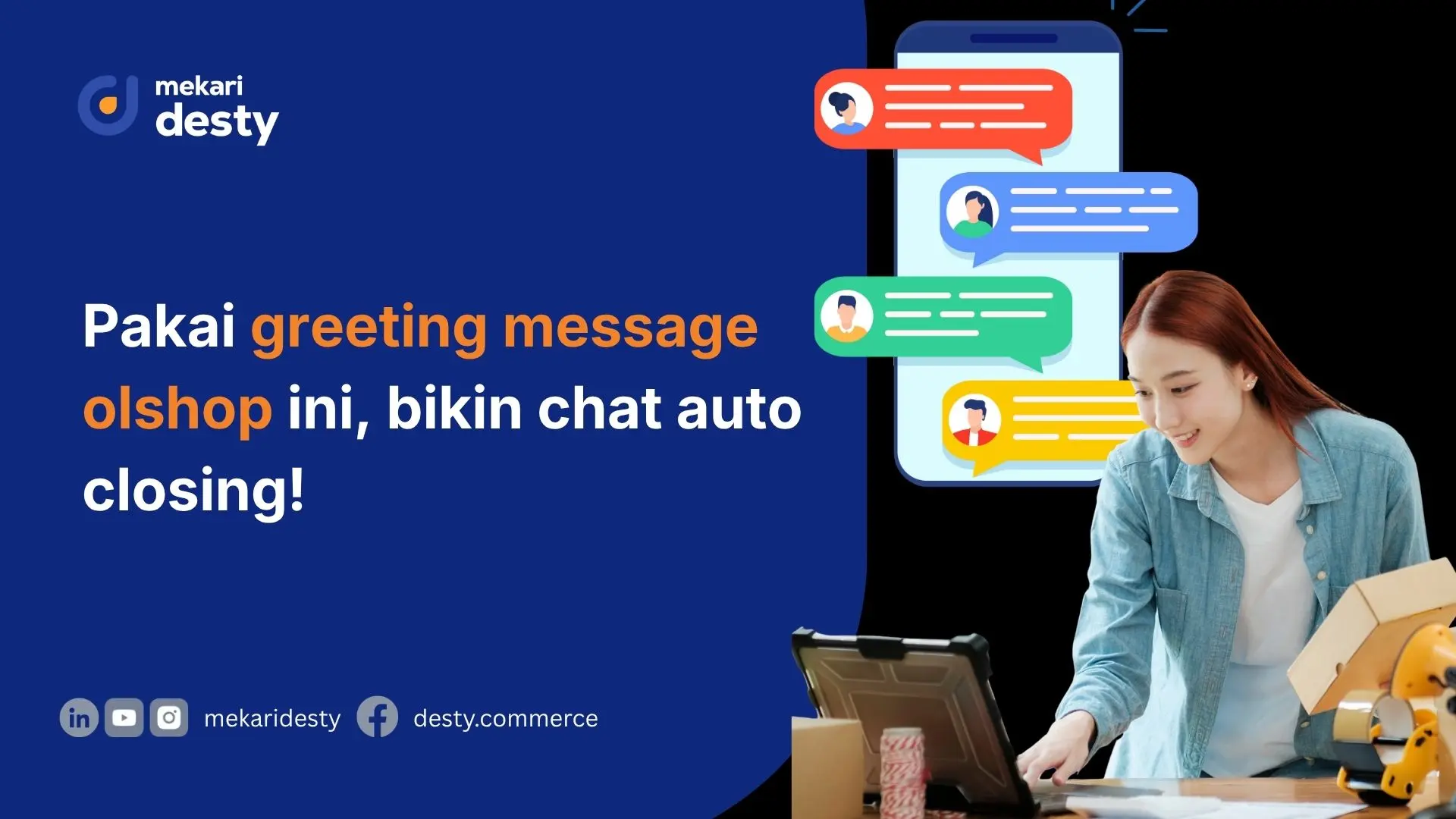 Contoh Greeting Message untuk Online Shop Profesional- Mekari Desty
